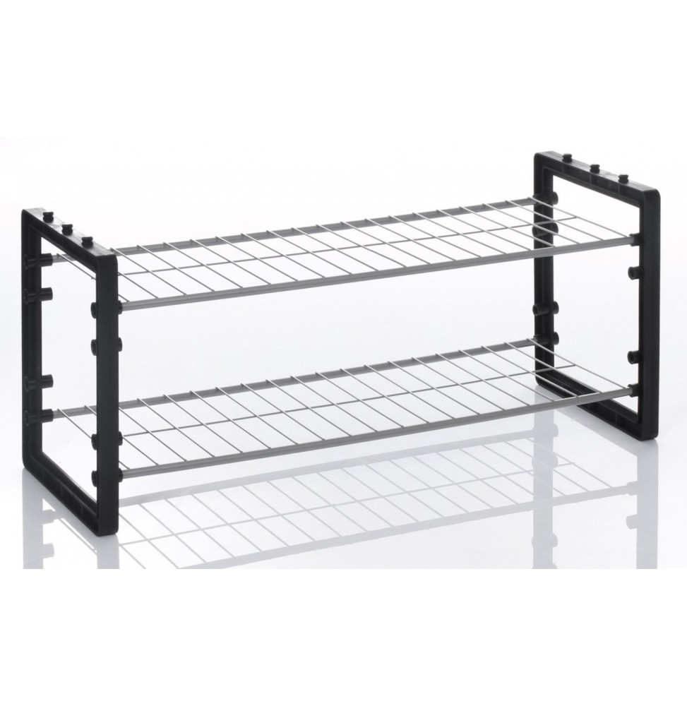 Range chaussures superposable - Noir | Leroy Merlin