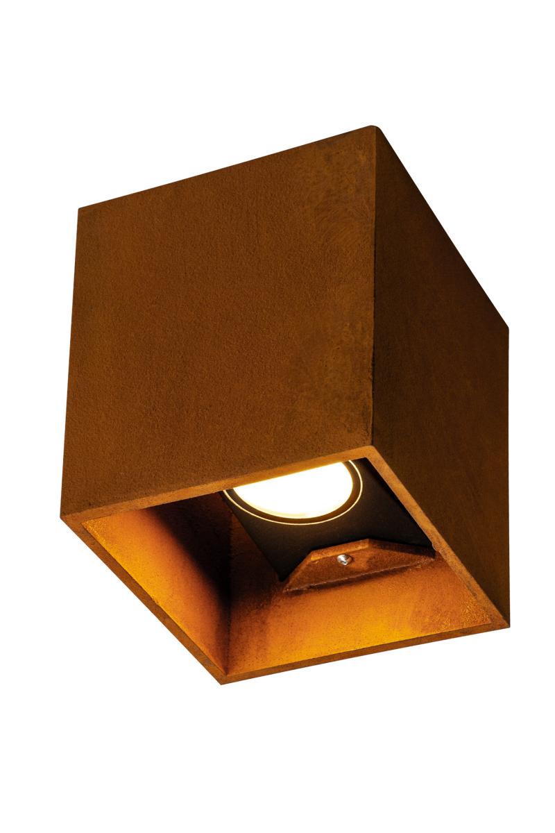Applique extérieure carrée RUSTY® UP/DOWN rouillée LED 14W 3000/4000K ...