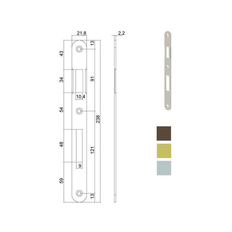 Cerraduras Incontro Patente Bt 8X90 Cromada Op 590 Agb | Leroy Merlin