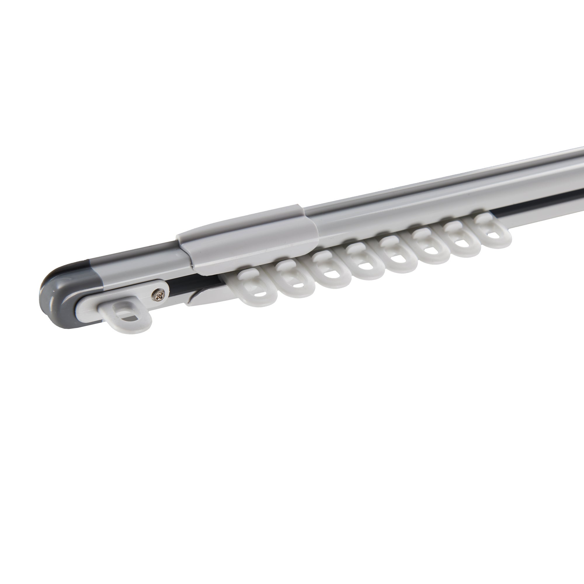 Tringle à Rideaux - Extensible - de 190 à 360 cm - Aluminium - Blanc ...