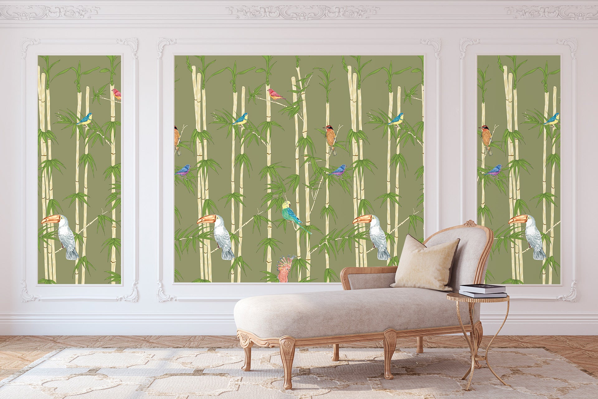 Colección Bamboo - Mural no tejido de 156 x 300 cm - by TESSA FDZ-DURÁN ...