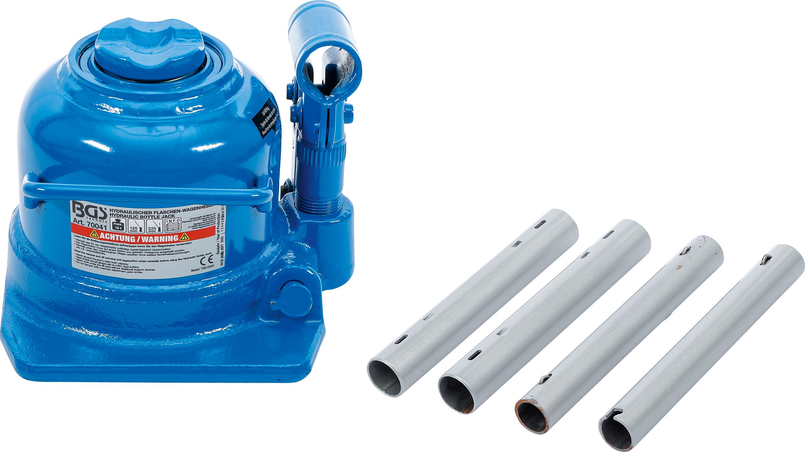 BGS Cric à vérin hydraulique | extra plat | 10 t | Leroy Merlin