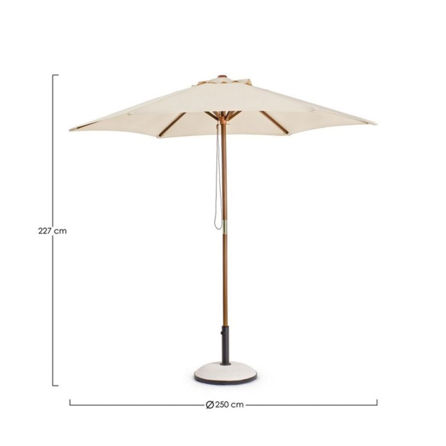 Parasol SYROS 2.5 m Naturel | Leroy Merlin