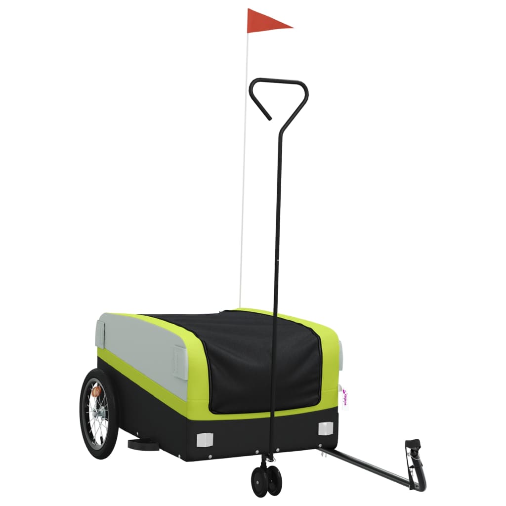 Remolque para bicicleta hierro negro y verde 45 kg CFW45462 | Leroy Merlin
