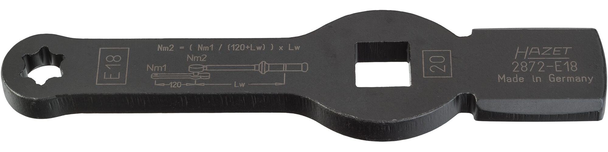 HAZET Clé polygonale à frapper ∙ avec 2 surfaces de frappe 2872-E18 ∙ ...