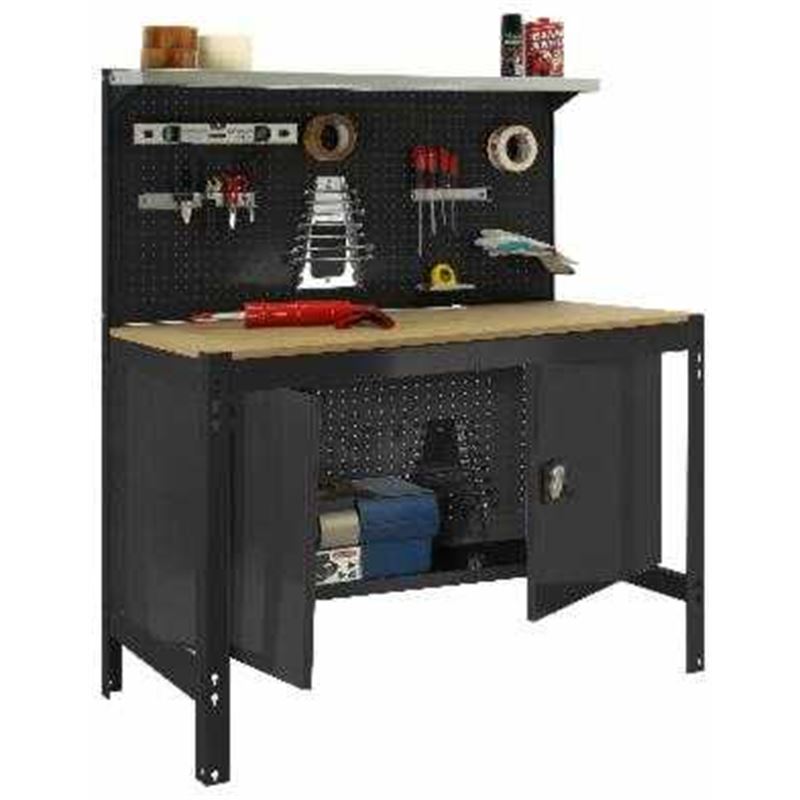 Banco de trabajo SIMONWORK BT3 CABINET 1200 ANTRACITA/MADERA ...