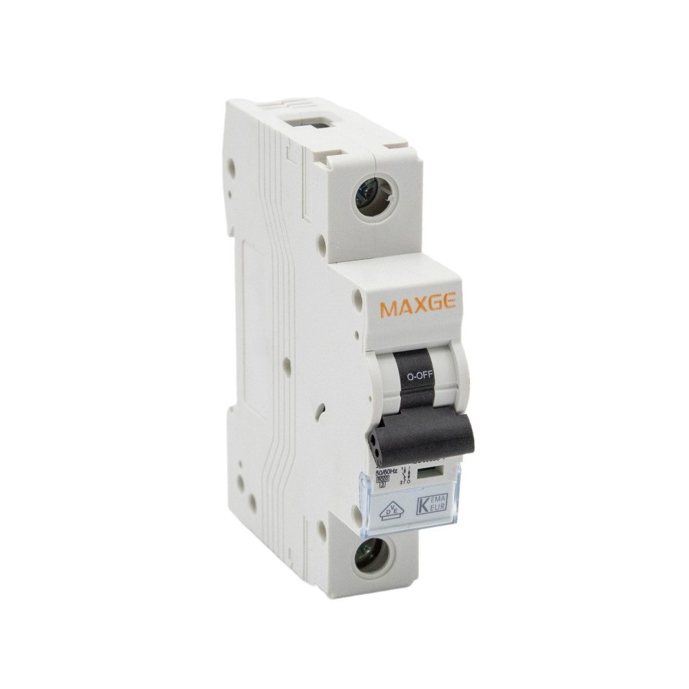 Automático Magnetotérmico 1 Polo Maxge Curva C 6kA 6A | Leroy Merlin