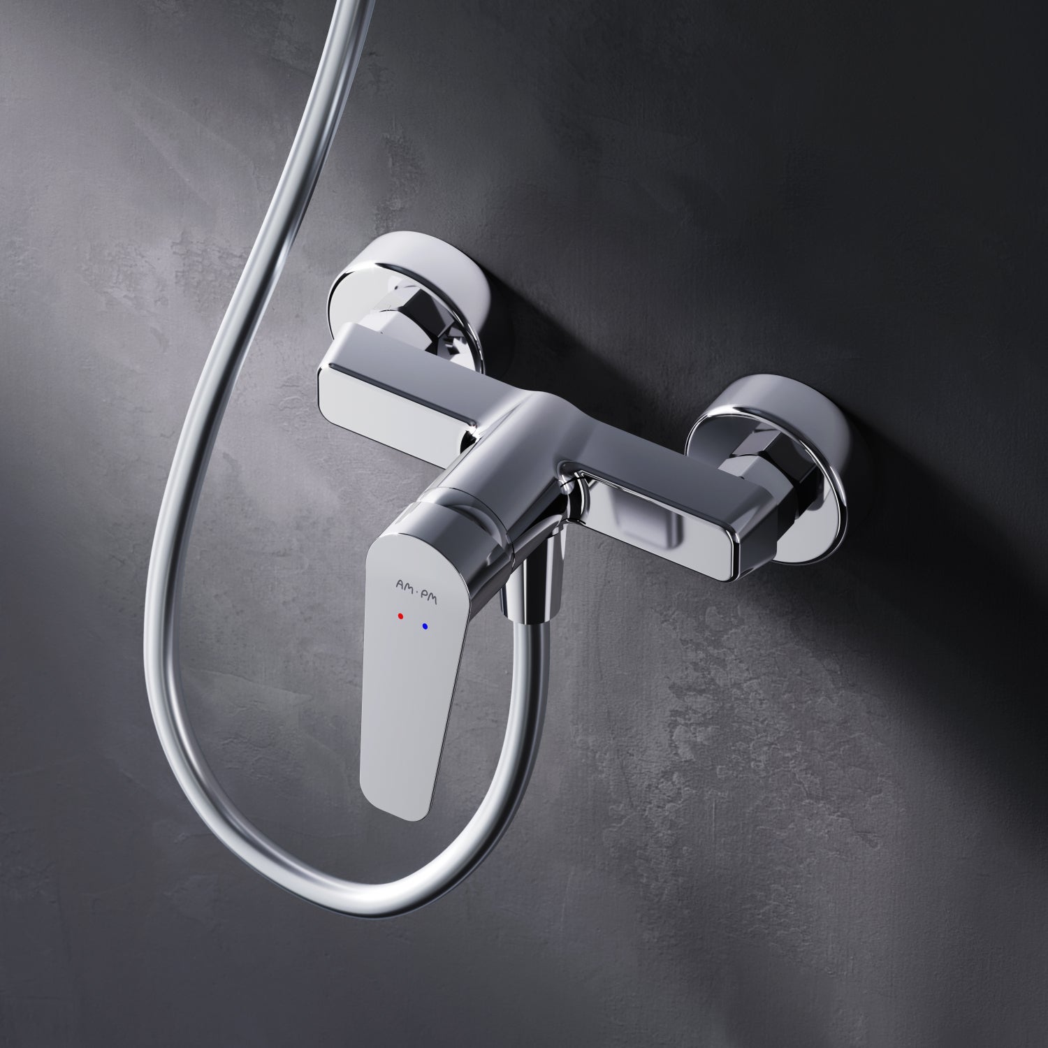 Mitigeur mécanique de douche Robinet de douche Chromé, Hit FTA20000 AM ...