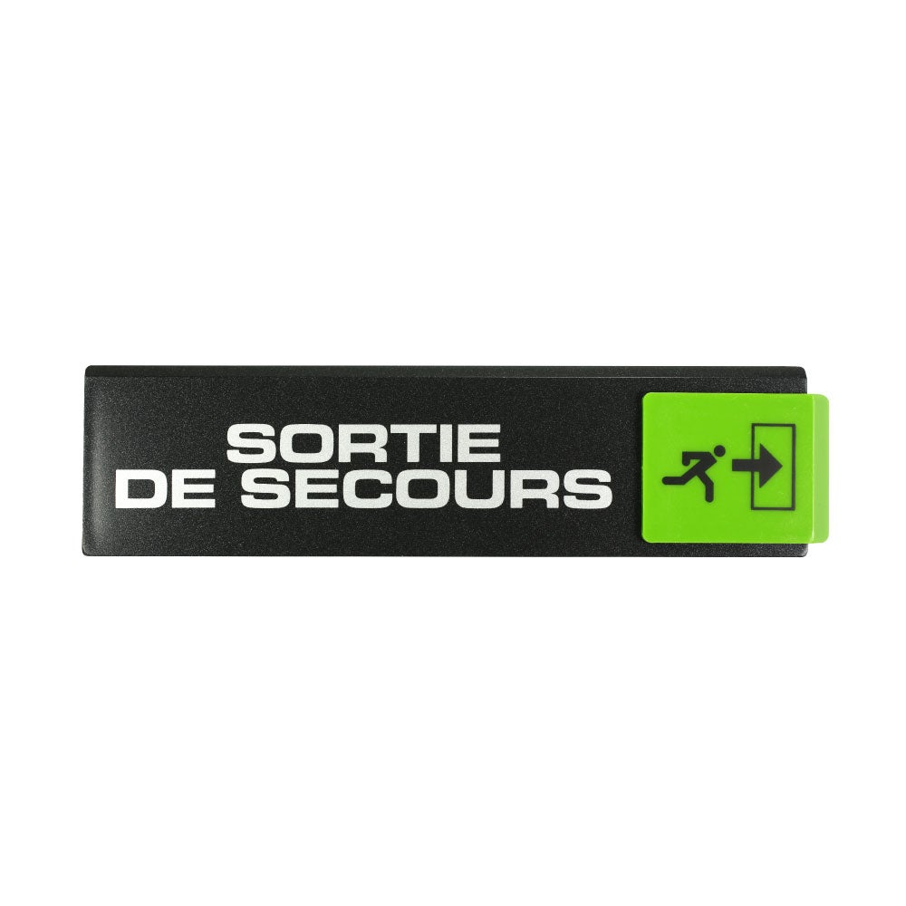 Plaque de porte Sortie de secours flèche droite - Europe design ...