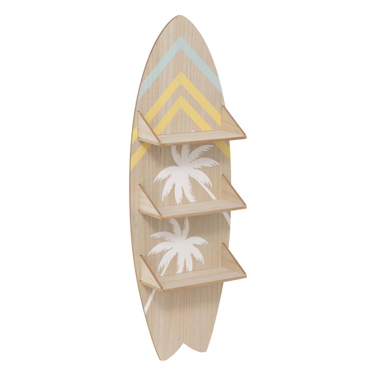 Étagère murale planche surf "Australie" 112x37cm beige - Atmosphera ...