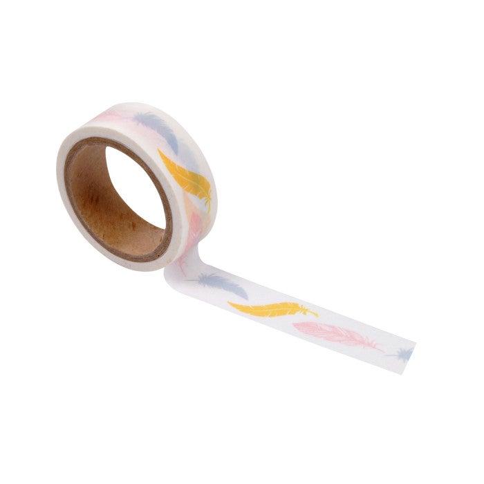 Ruban Masking Tape "Plumes" 5M Blanc | Leroy Merlin