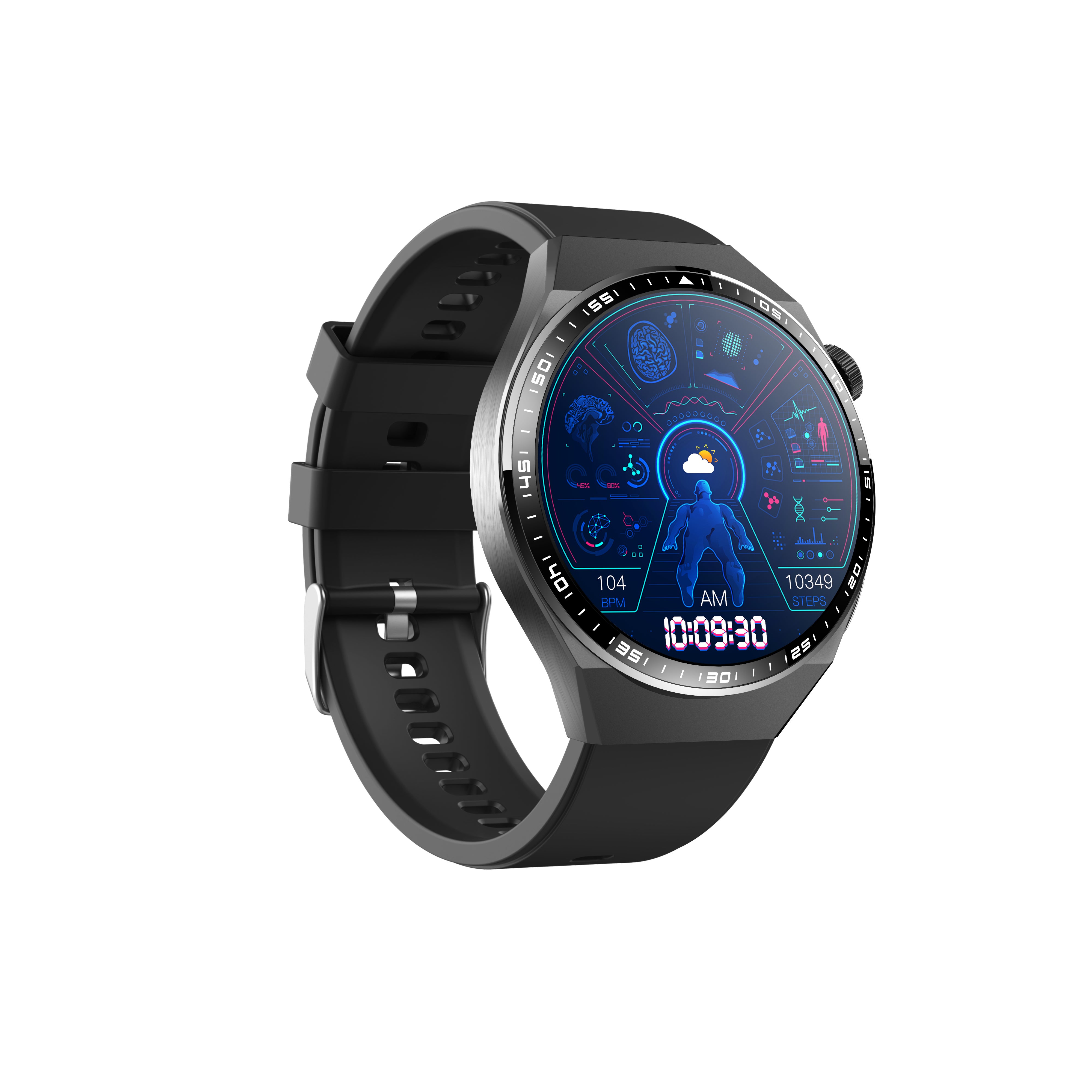 Smartwatch with ECG , body composition analysis, blood composition ...