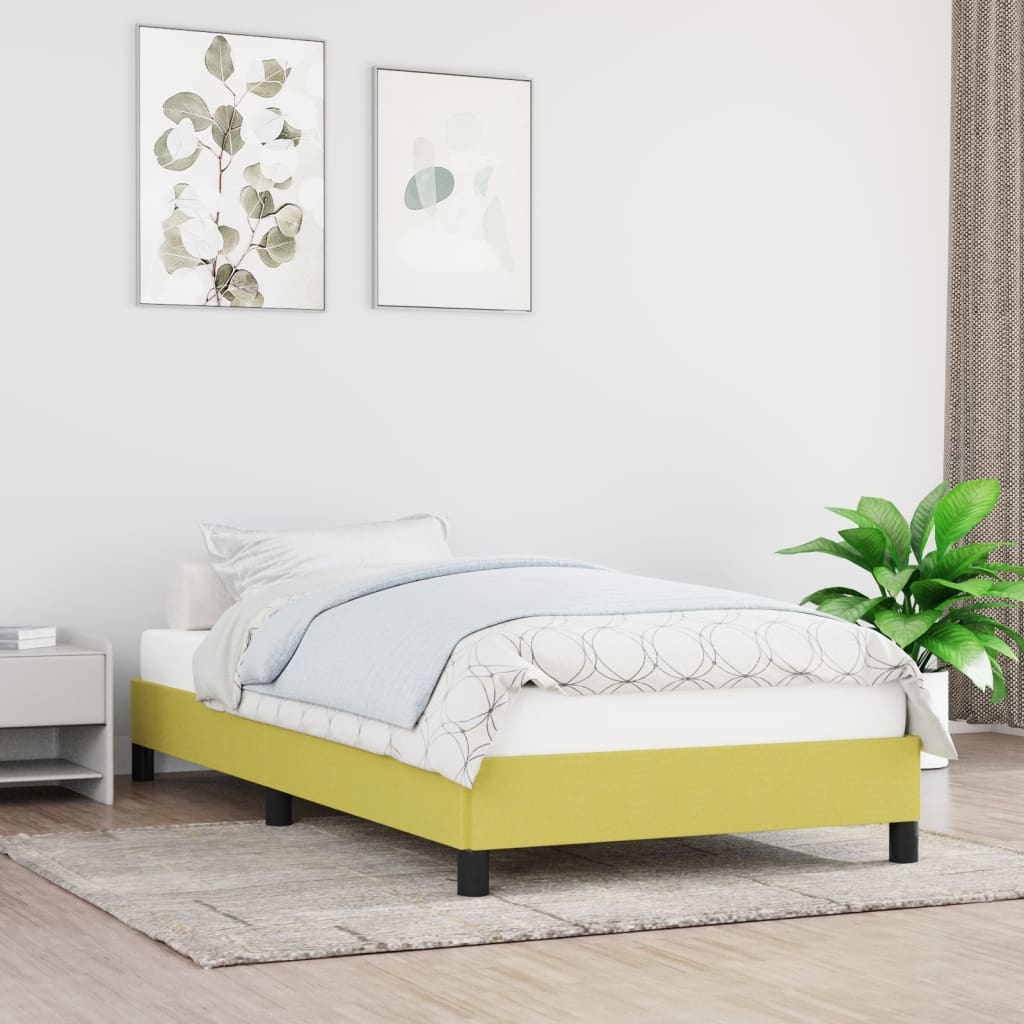 Estructura de cama Verde 90x190 cm Tela | Leroy Merlin