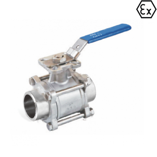 Valvola a Sfera 3 Pezzi a Saldare ISO-Top 5211 Passaggio Totale ...