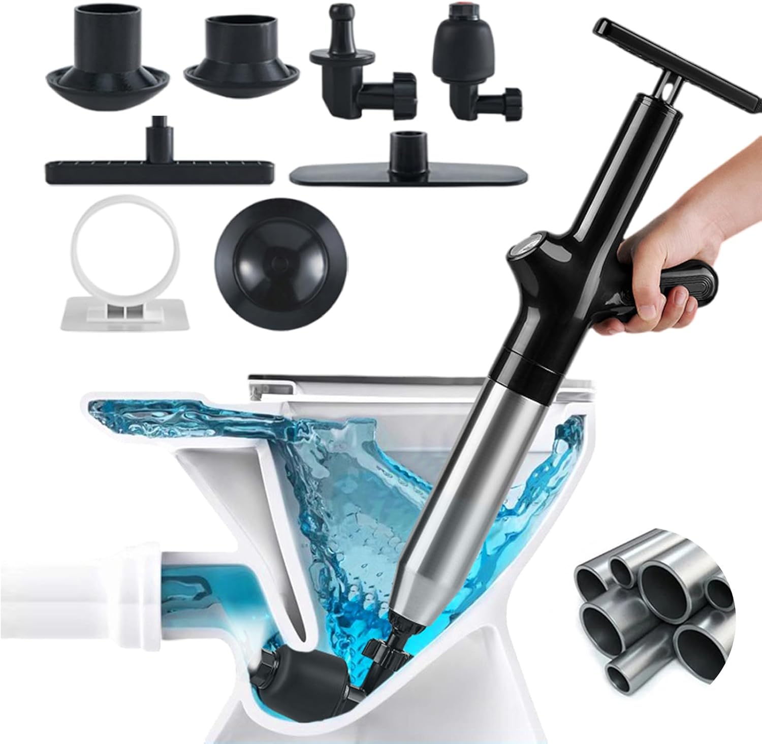 Déboucheur Canalisation Haute Pression, Déboucheur Wc Air Comprimé avec ...