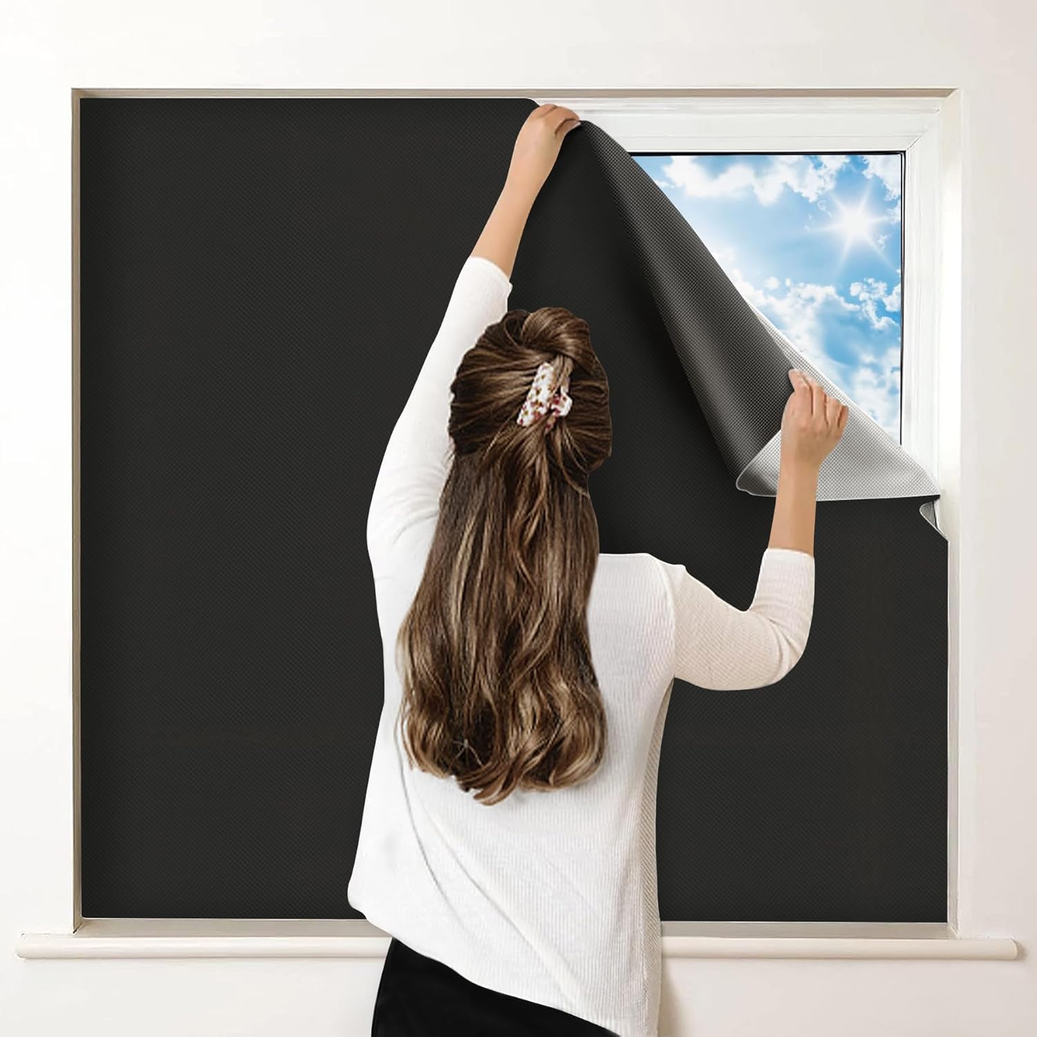 Rideaux occultants pour chambre, rideaux portables à monter soi-même ...