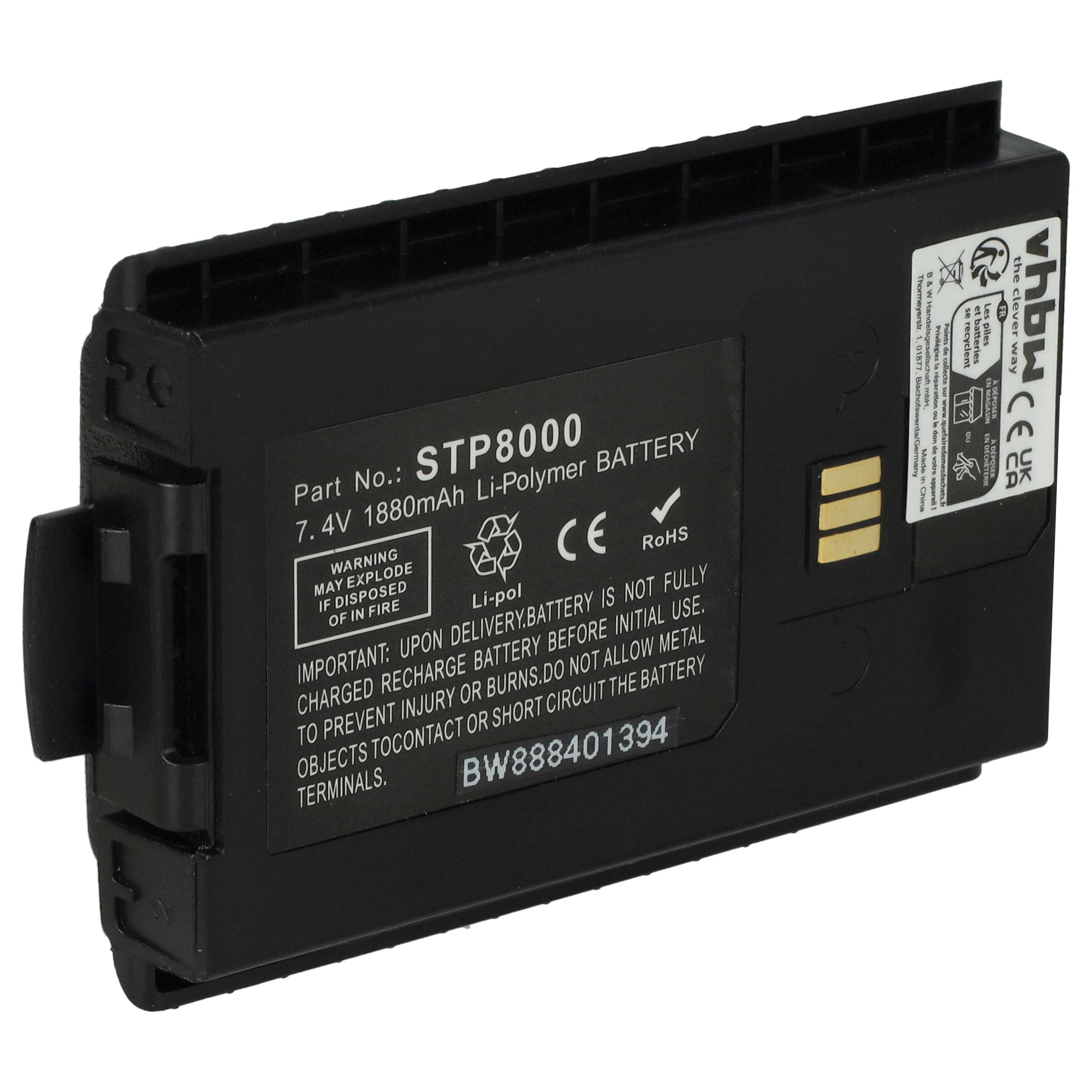 Vhbw Batterie compatible avec TETRA STP9000, STP9035, STP9038, STP9040 ...
