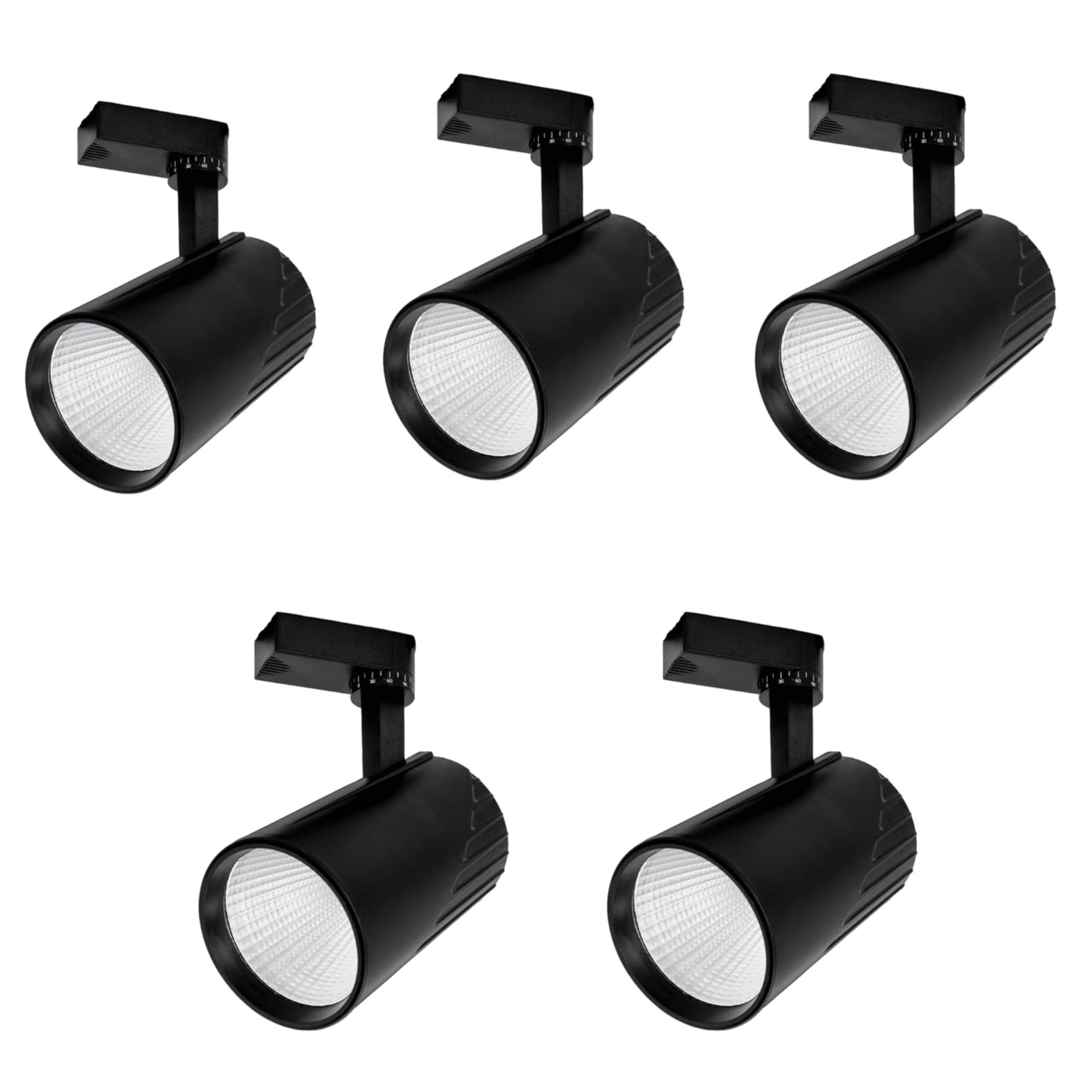 Jandei 5x Foco Techo Led Carril 30W, Blanco Frío 3000K, 3000 Lúmenes ...