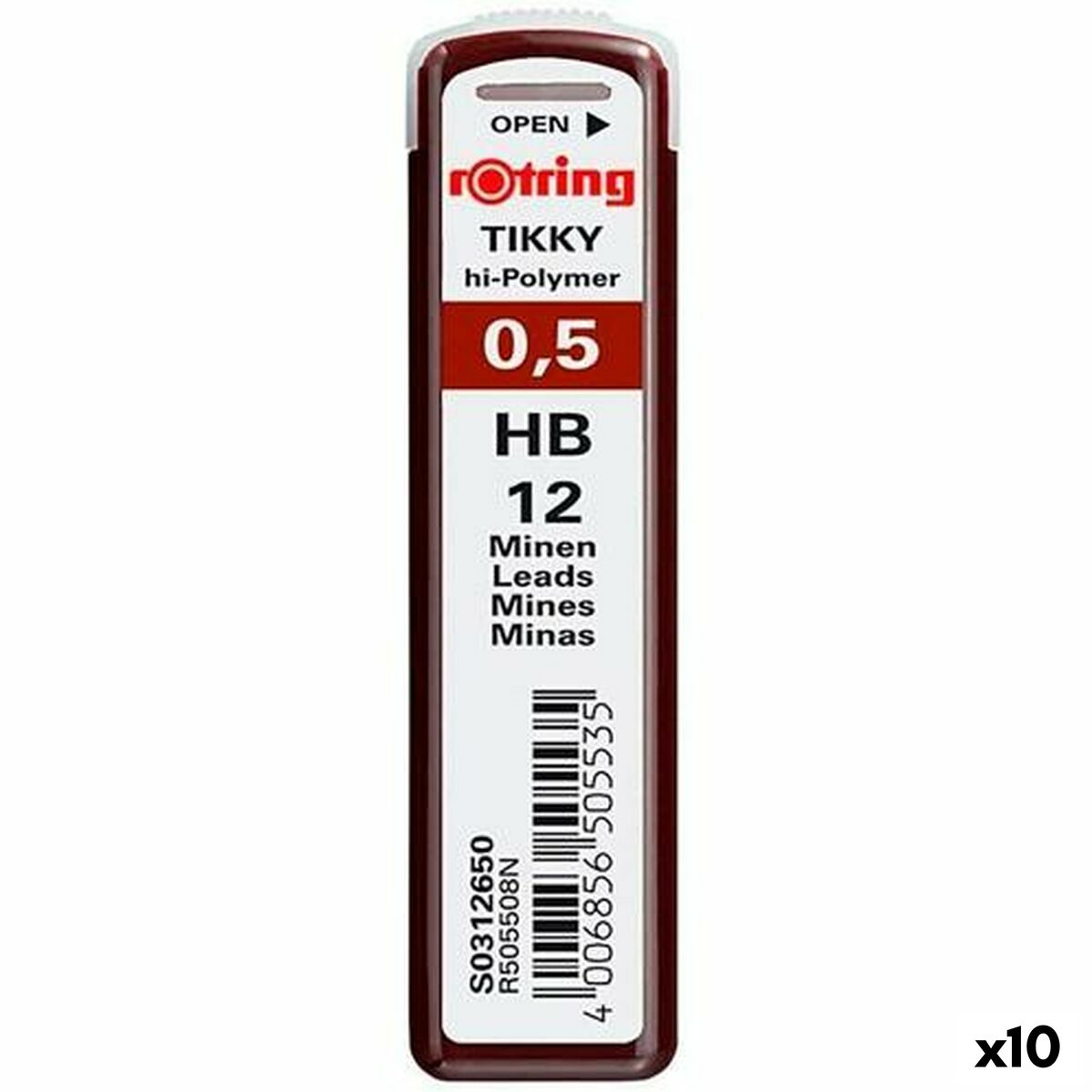 Recharge de mine Rotring Polymer 0,5 mm (10 Unités) | Leroy Merlin