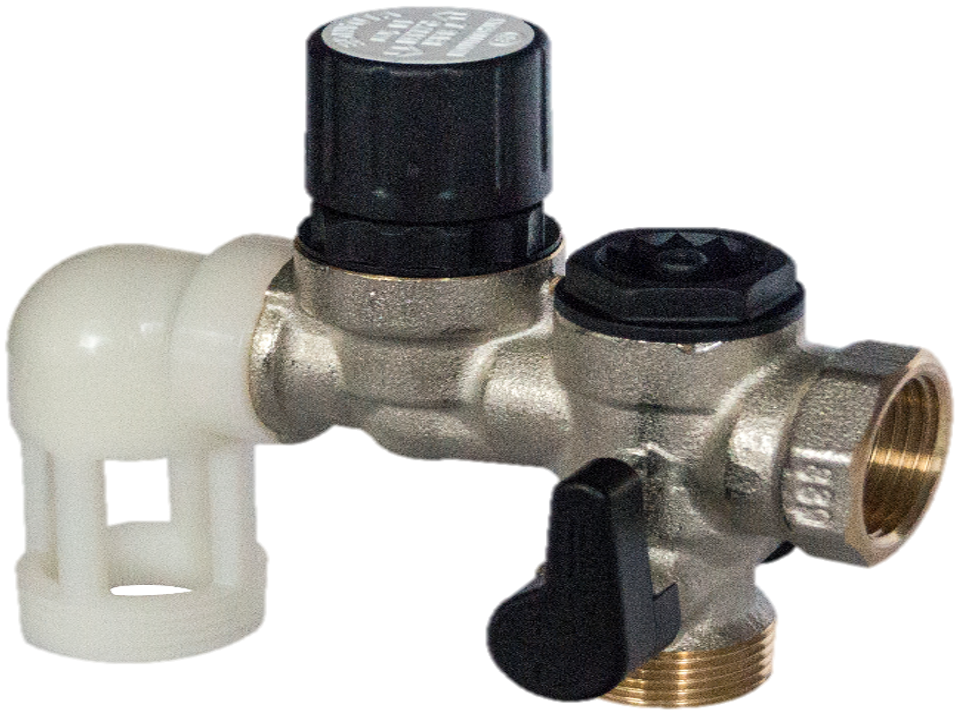 COMAP Groupe de sécurité 889 coudé avec laiton inox pour chauffe-eau, cumulus - 20x27 ou 3/4 ...