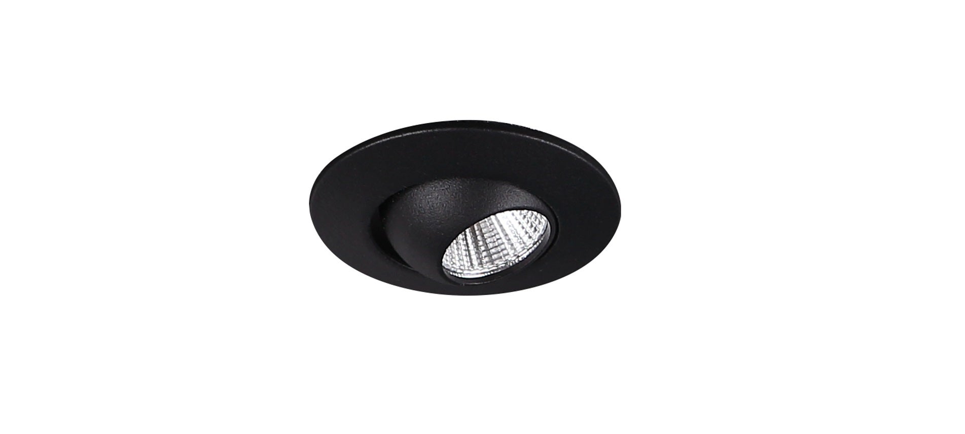 Spot encastré orientable rond noir LED 3W Maxlight | Leroy Merlin