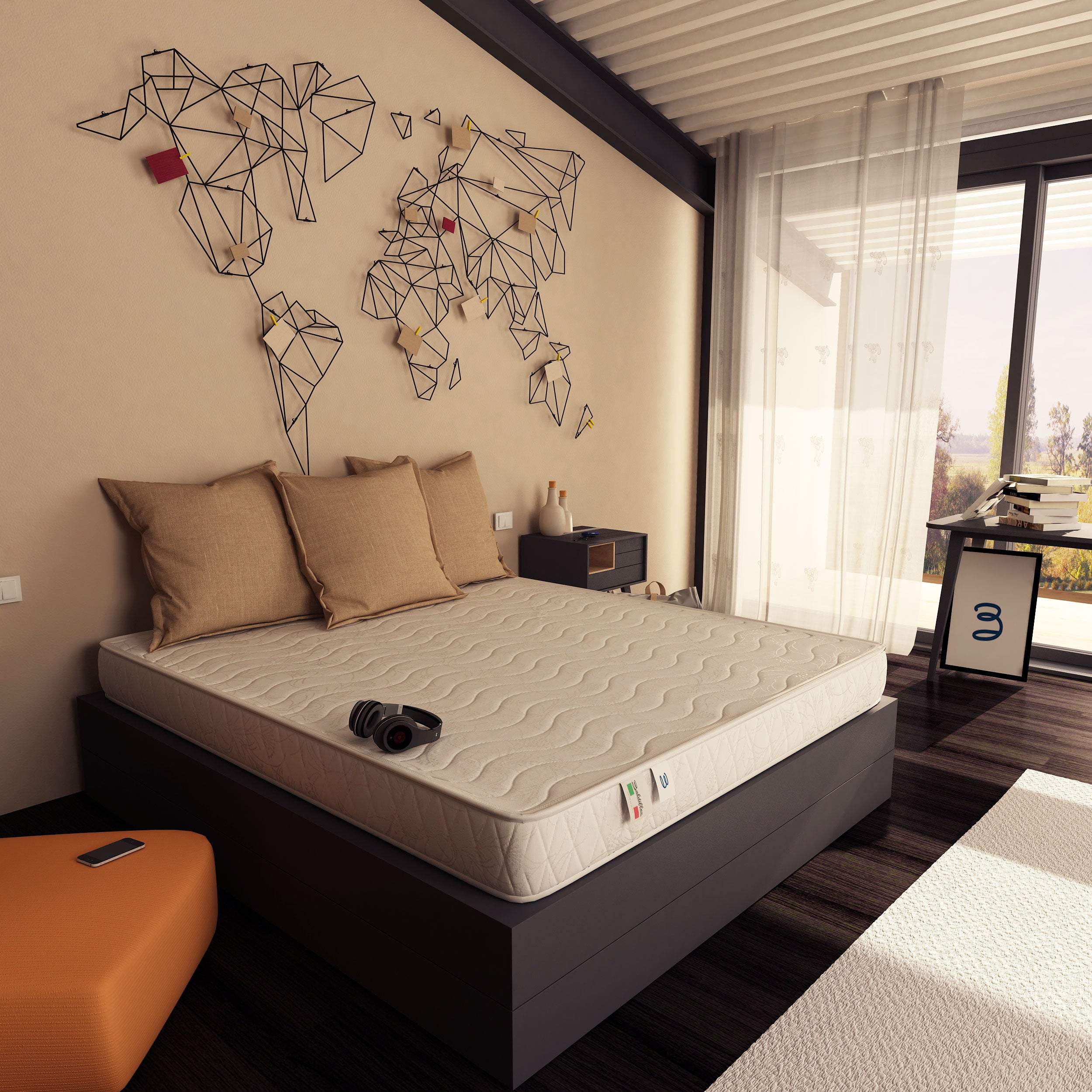 Baldiflex Materasso Ignifugo Singolo in Poliuretano Vulpix Altezza 24 ...