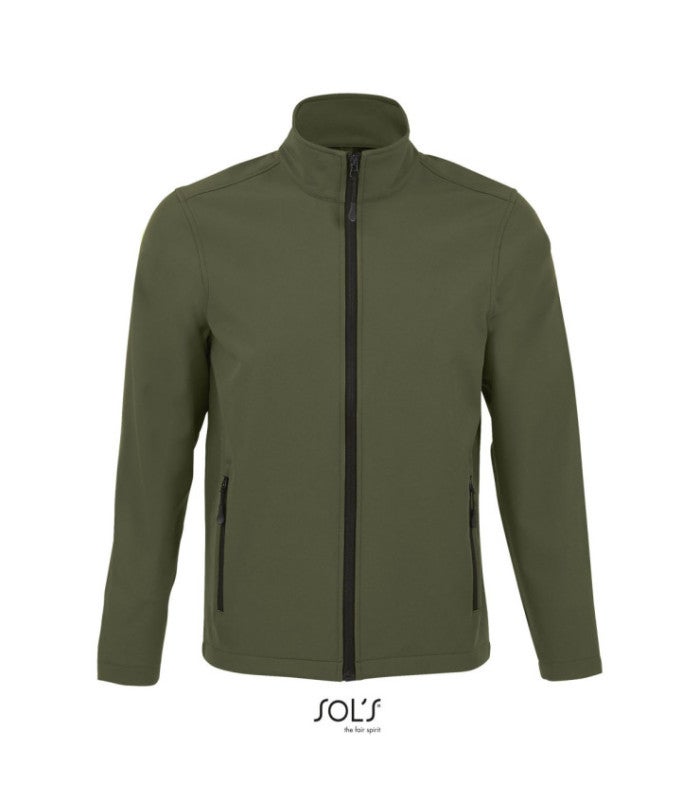 Sol's - Veste homme zippée softshell RACE MEN - Kaki - 2XL | Leroy Merlin