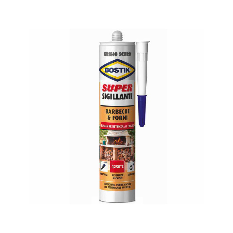 Mastic Haute Température Gris Sc G 530 Bostik | Leroy Merlin