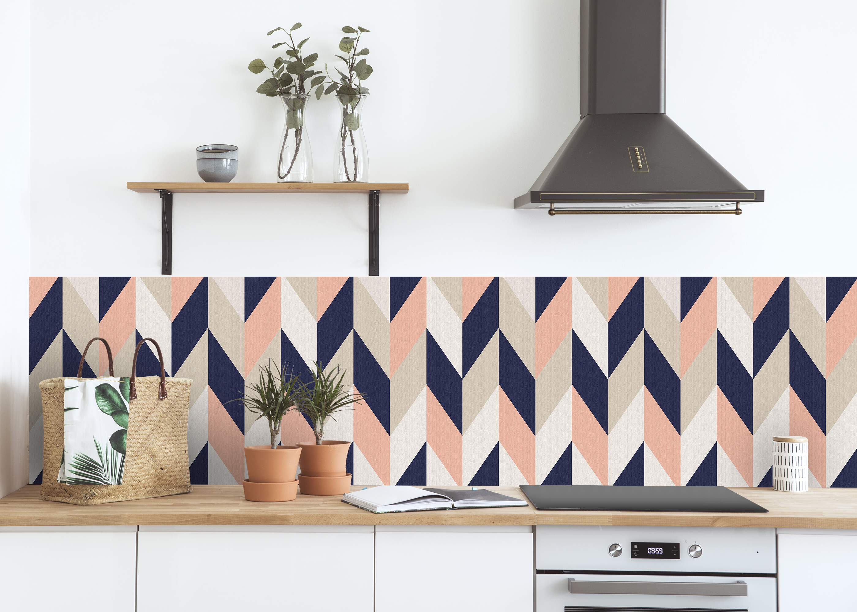 Rollo sticker Chevron tricolor 100x100 cm | Leroy Merlin