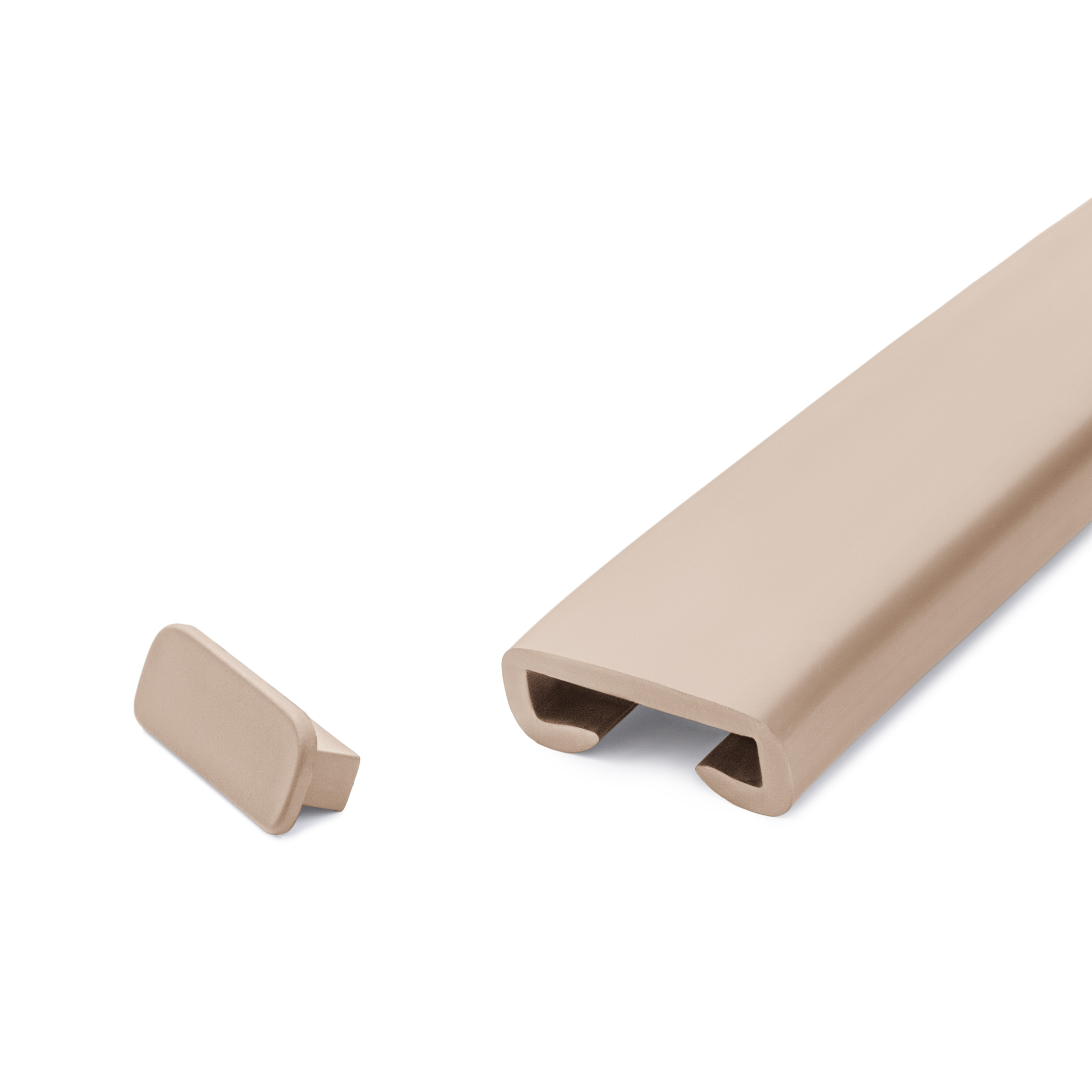 Corrimano in PVC 40x8 mm PREMIUM antiscivolo - 1 metro, beige | Leroy ...