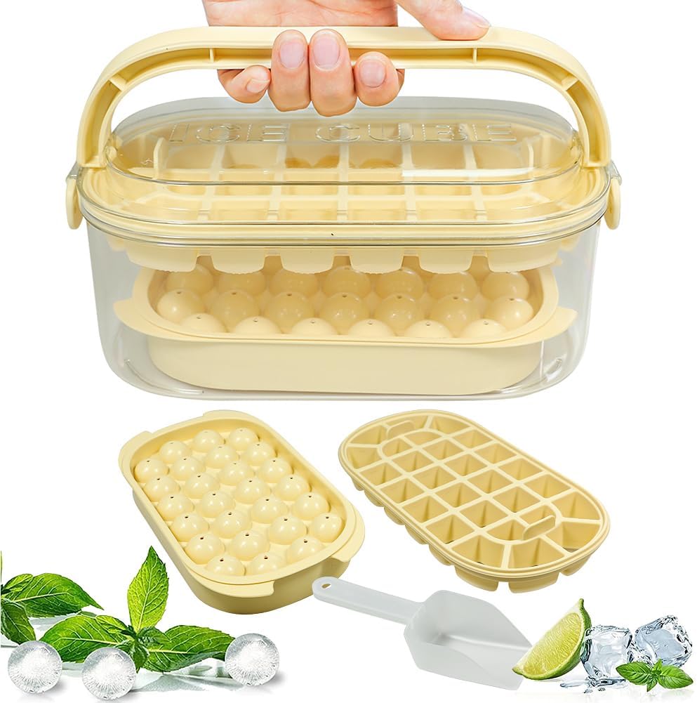 Cubitera con tapa y recipiente - Portátil - 54 compartimentos - 1 pala ...