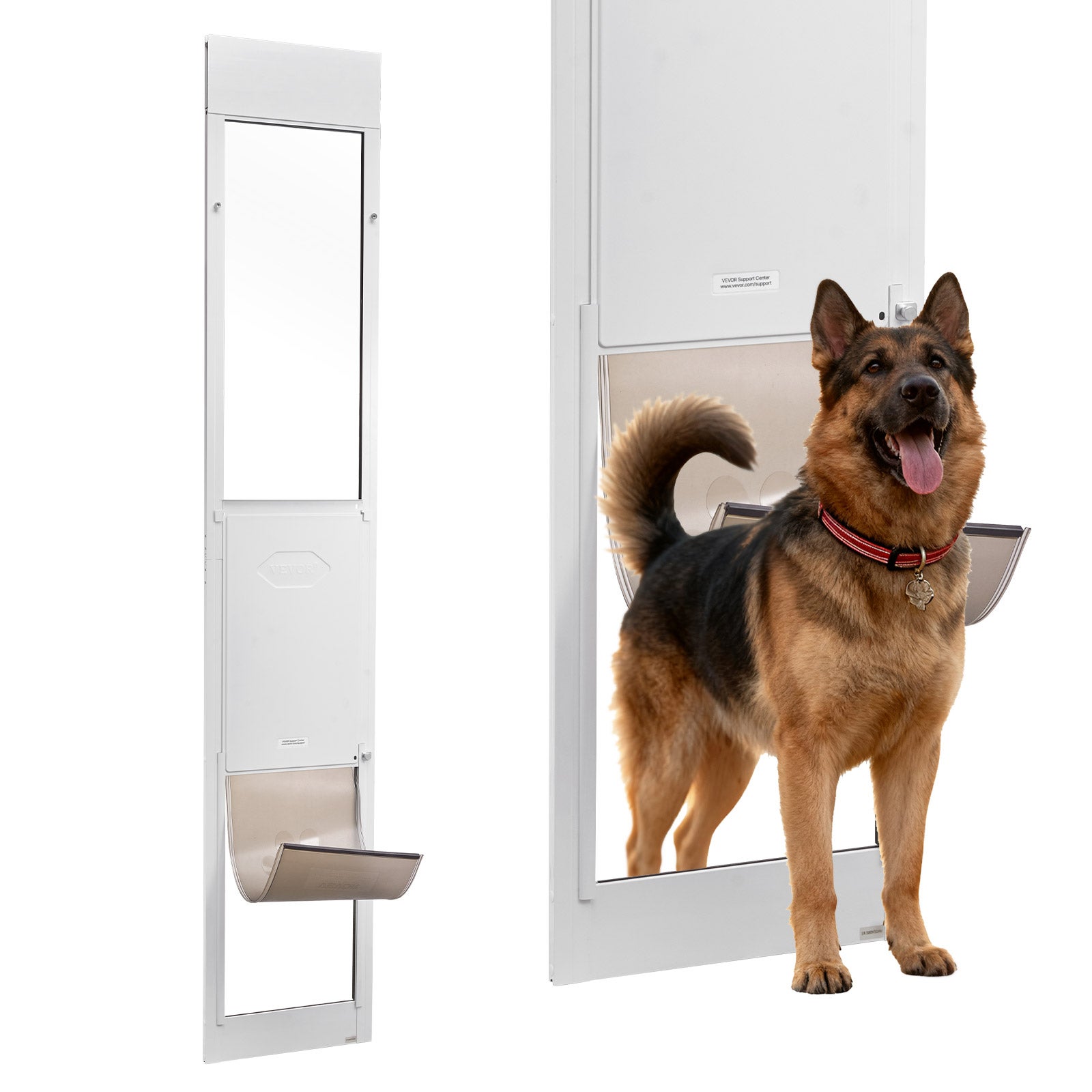Puerta para mascotas VEVOR para perros y gatos, puerta corrediza de ...