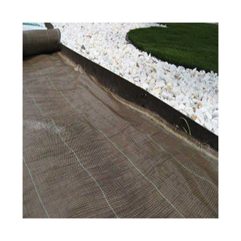 Telo Anti Erbacce Marrone - Telo Pacciamatura Biodegradabile 1.25 x 10m ...