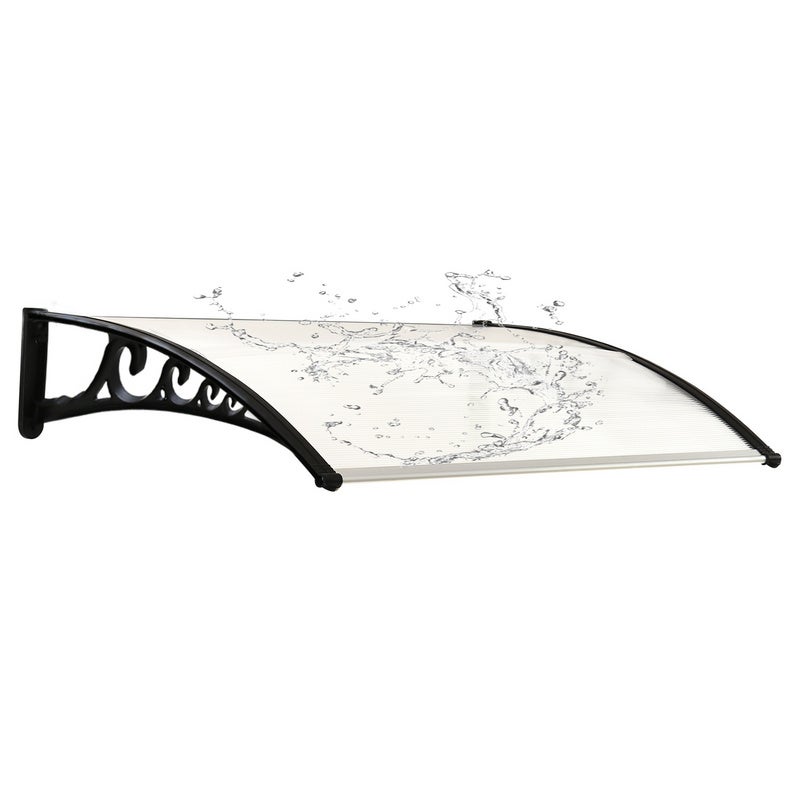 Auvent pour porte d'entrée 100 x 300 cm auvent en arc auvent en ...