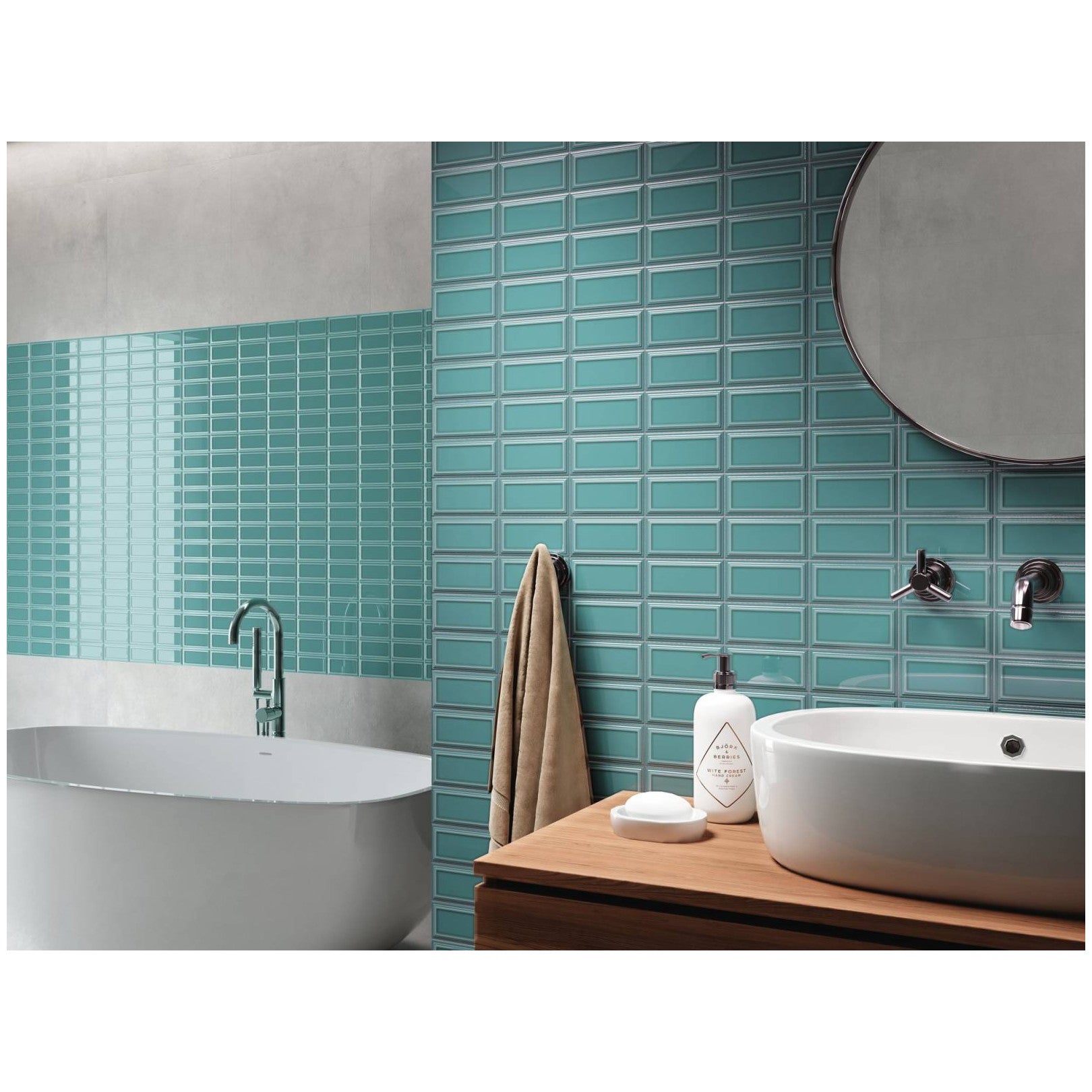 Carrelage mural faience effet classique KNIGHTSBRIDGE Brick 13x6.5cm ...