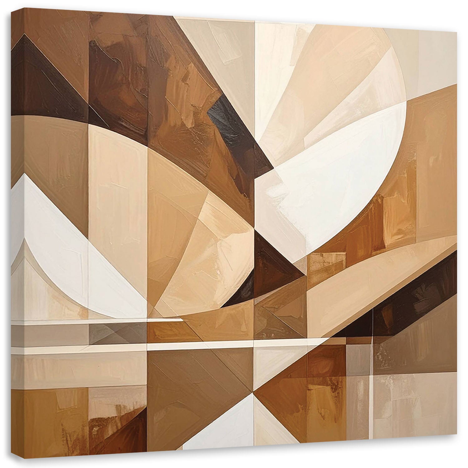 Tableau Moderne Formes Figures Géométrique Abstraction 40x40 | Leroy Merlin