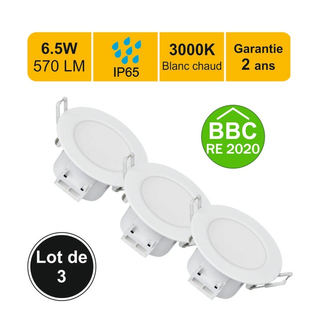 Spot salle de bain ip65 au meilleur prix | Leroy Merlin