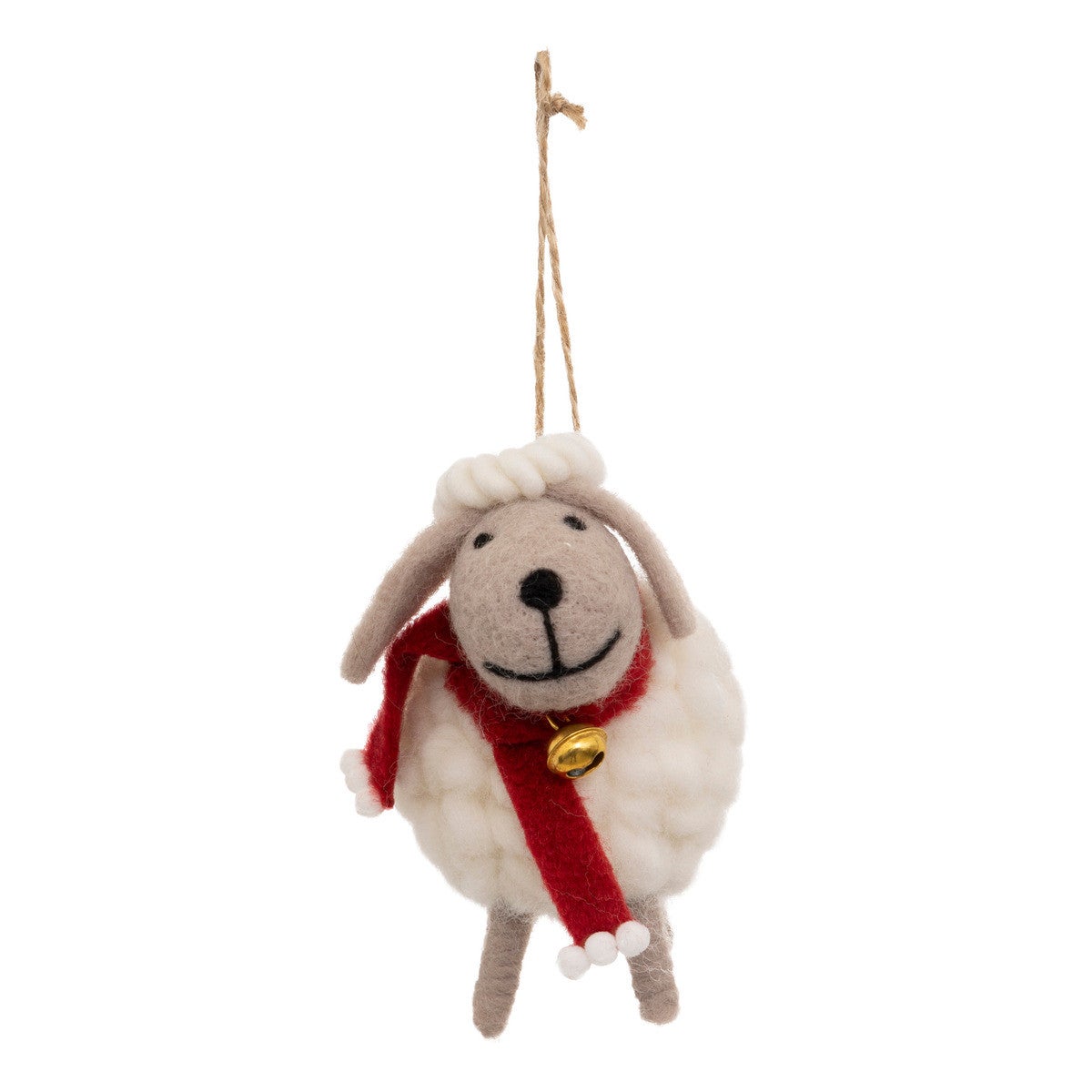 Déco de Sapin Mouton avec écharpe Rouge | Leroy Merlin