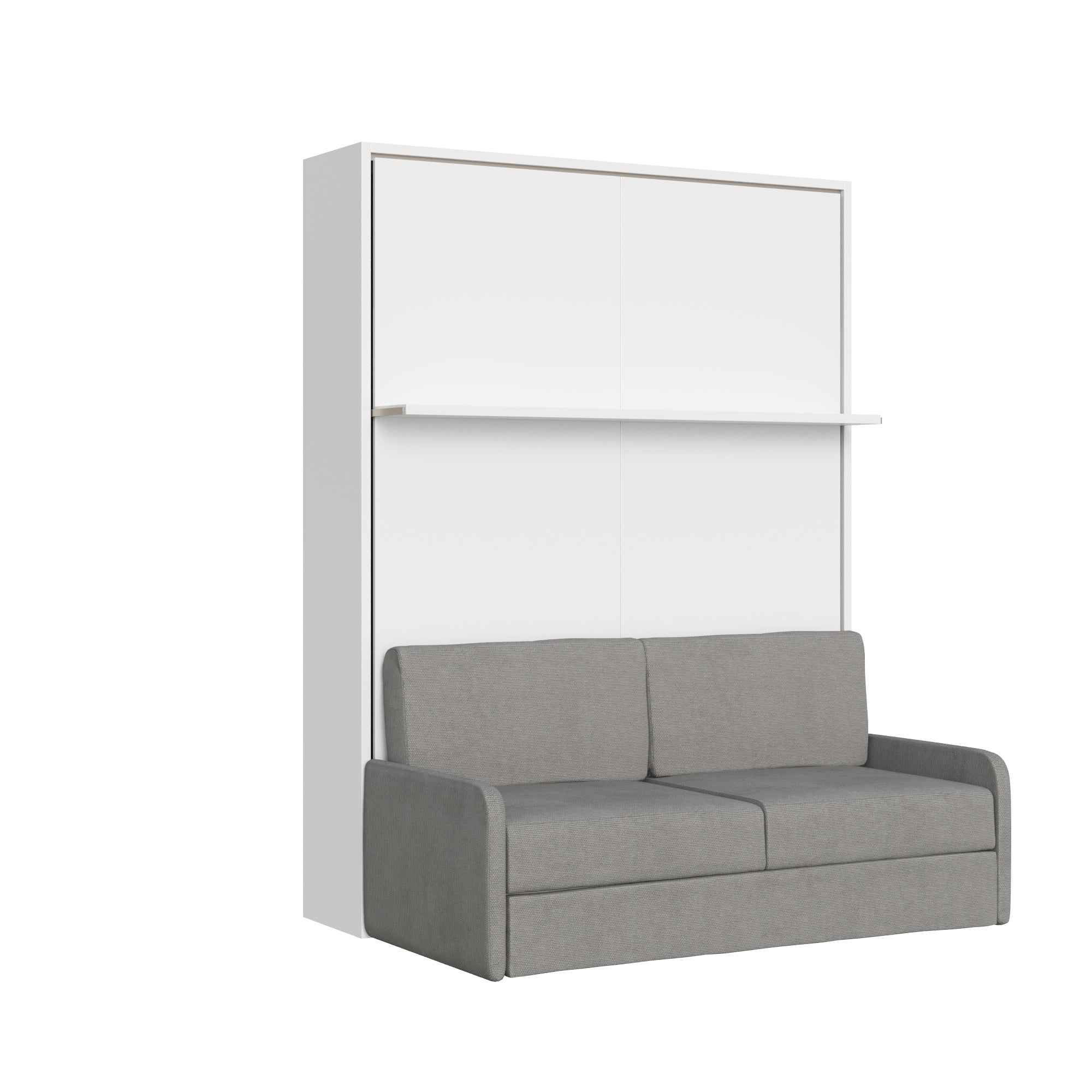 Lit français escamotable vertical Versia Sofà 140 avec canapé et ...