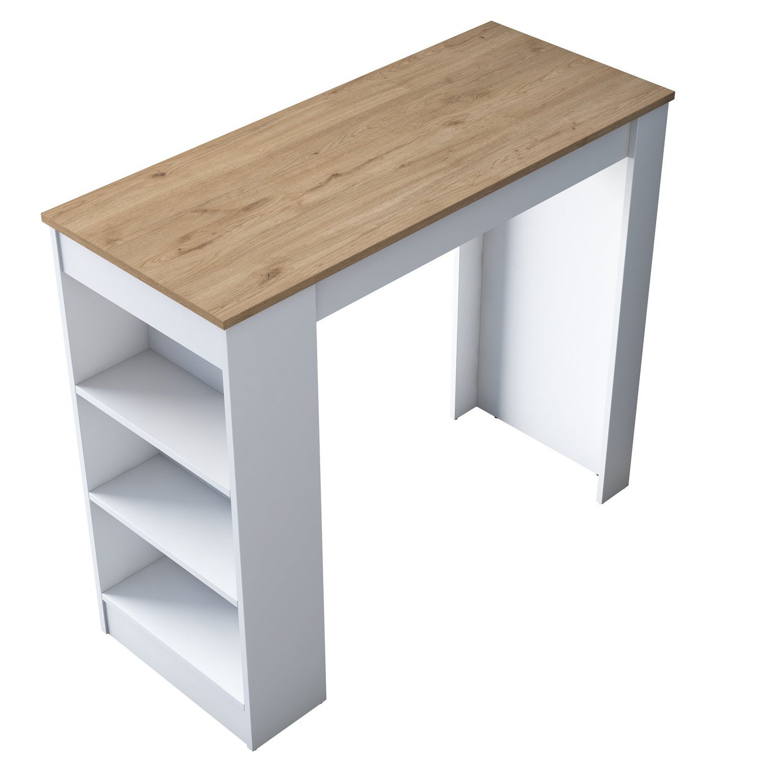 Mesa de comedor de madera "Juan" - 120 x 50 x 100 cm - Marrón | Leroy ...