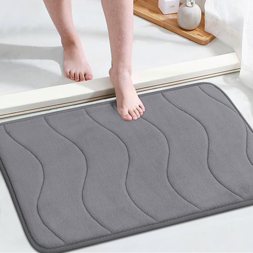 Tapis de sol absorbant antidérapant pour salle de bain, tapis de sol en ...