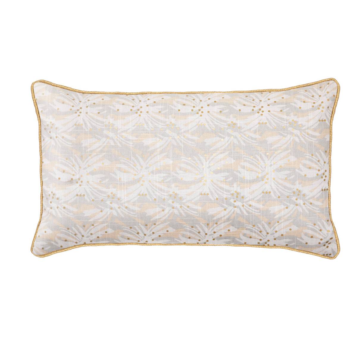 Housse de coussin imprimée - coton - beige - 30x50 cm - Atmosphera ...