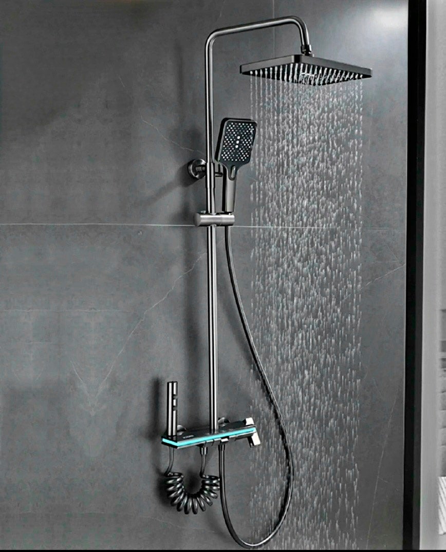 GROUPE DE DOUCHE SINFONIA 125X42X50 ANTHRACITE | Leroy Merlin