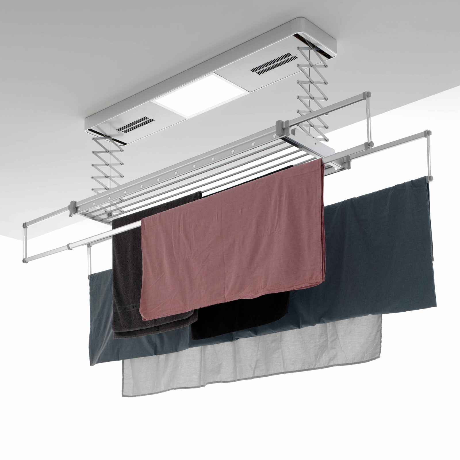 Étendoir à linge de plafond ou mur chauffant, étendoir électrique ...