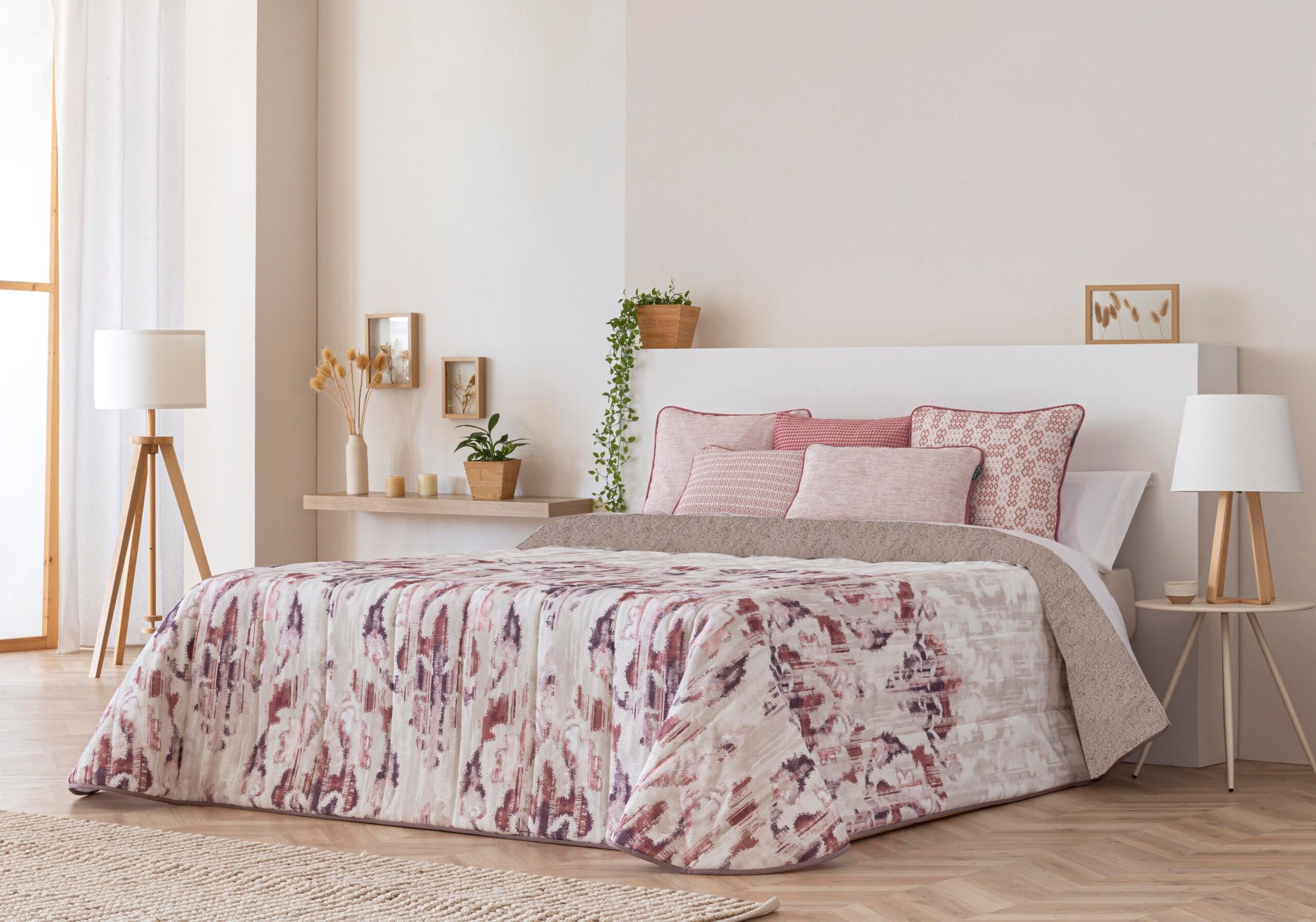 Edredon Sherpa Aranjuez Polialgodón Lila para cama de 105 cm | Leroy Merlin