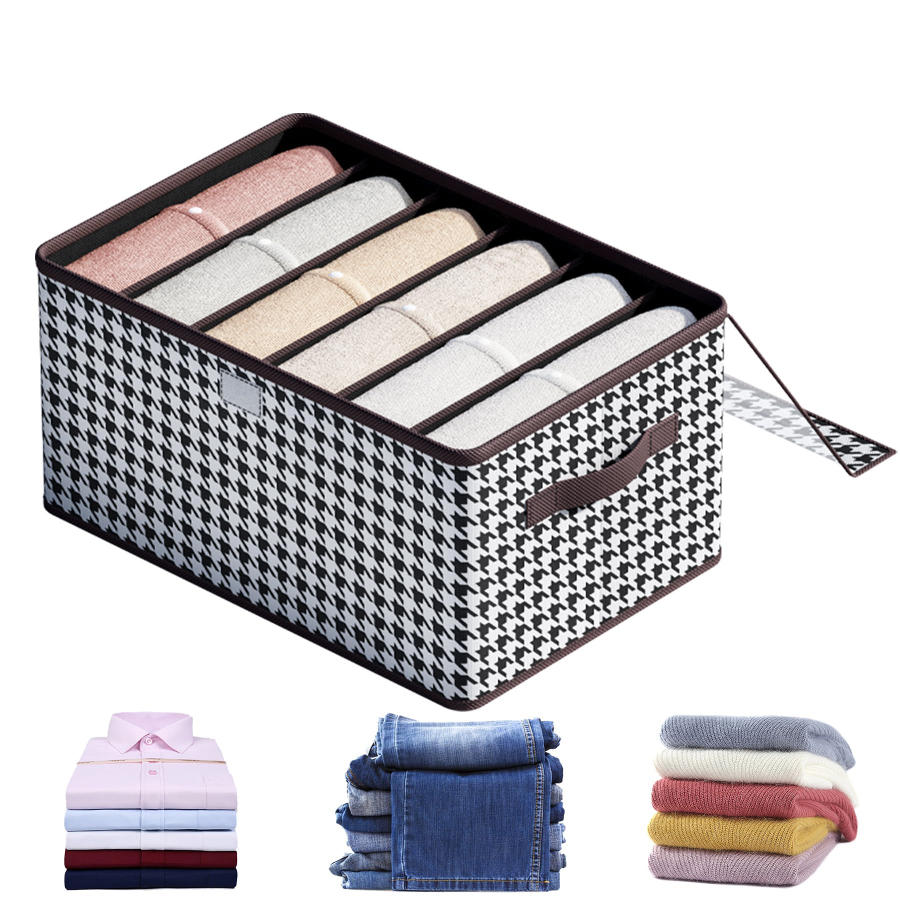 1 caja de almacenamiento de ropa, caja de almacenamiento de cajón de ...