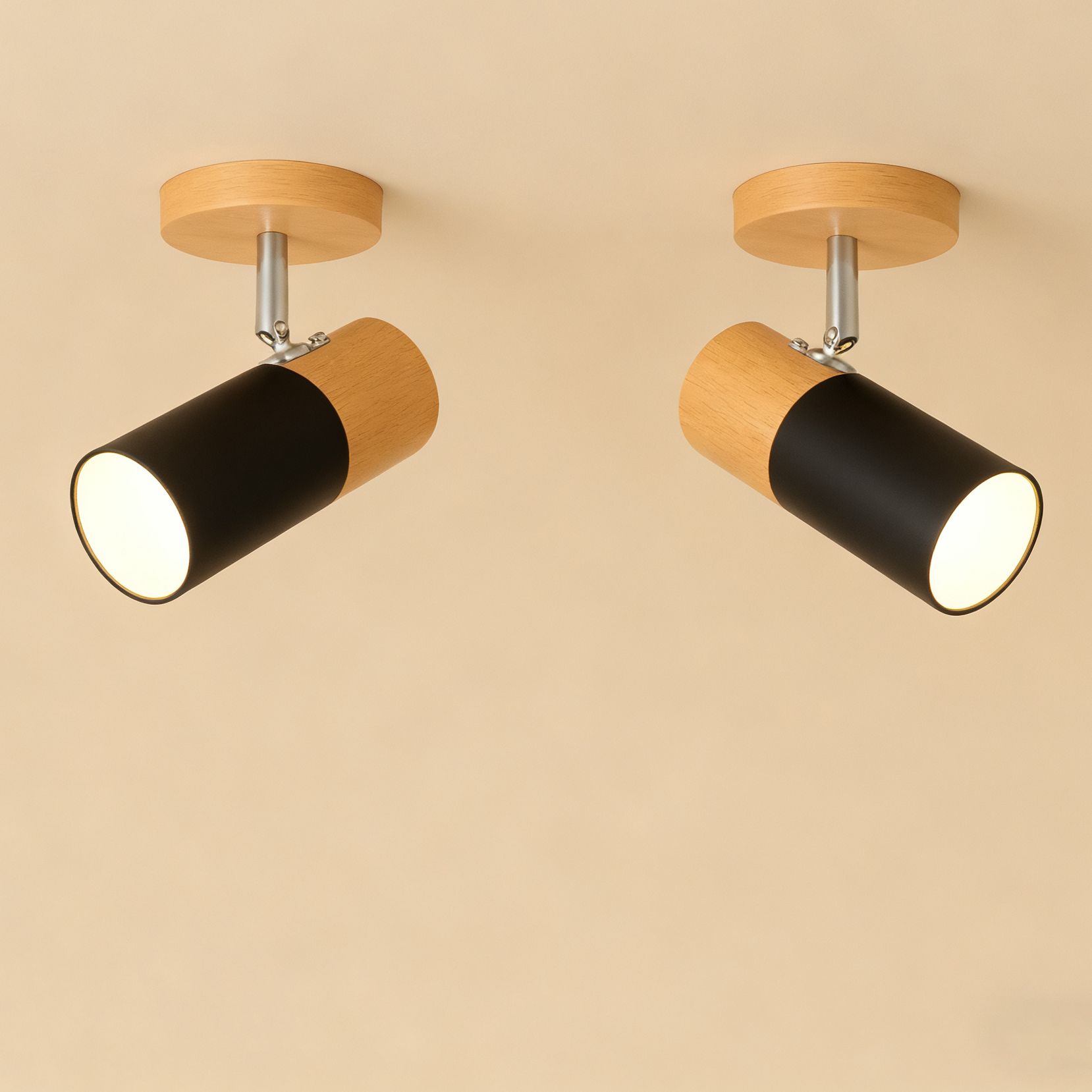 2 piezas - Luces de techo LED, focos de techo con ángulo ajustable ...