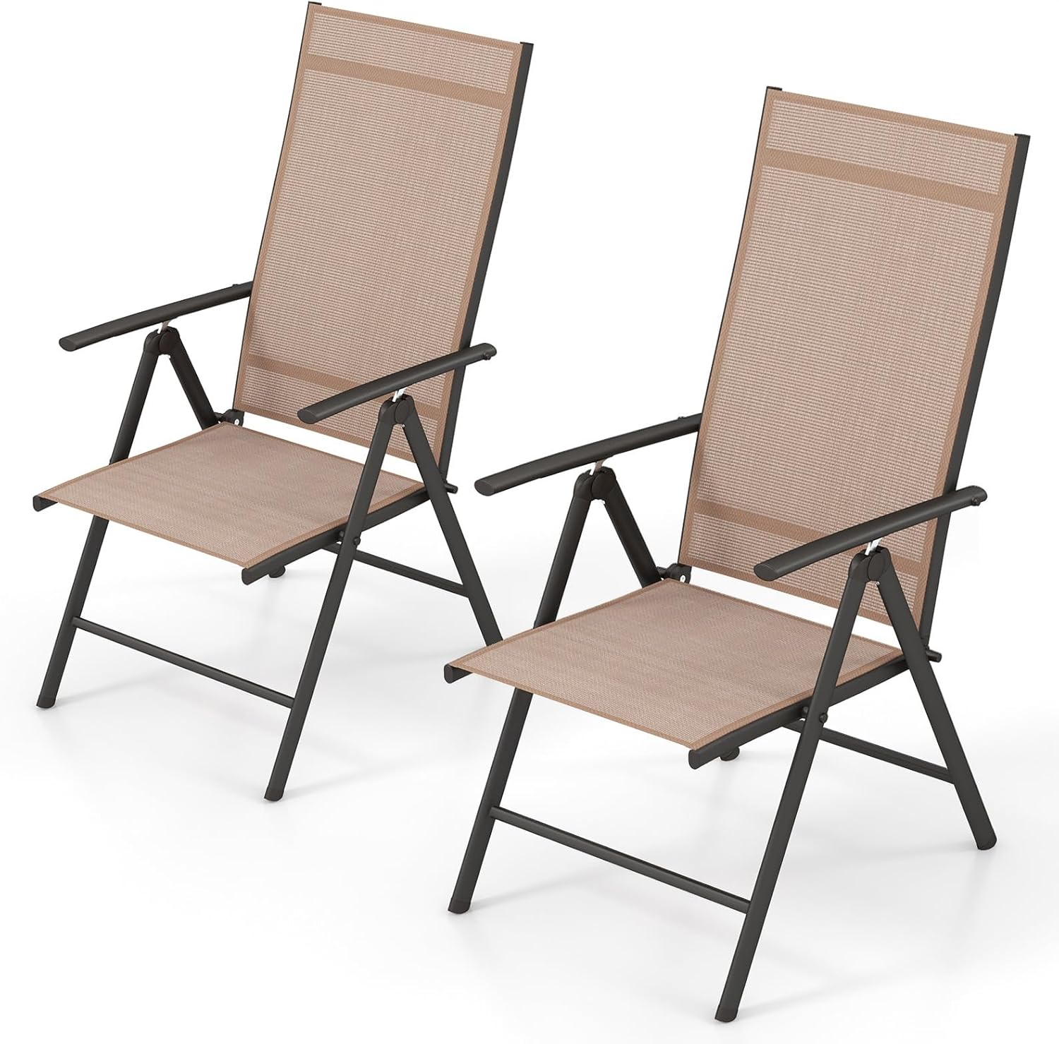 Chaise de Jardin Pliante, Chaises à Manger Inclinables avec Dossier ...