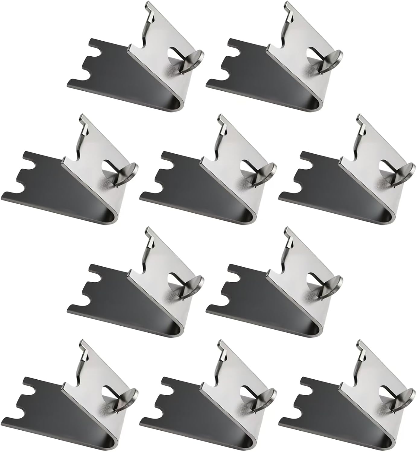 10 pièces clips inox 304 carrés 1,5 mm pour étagères réfrigérateur et ...