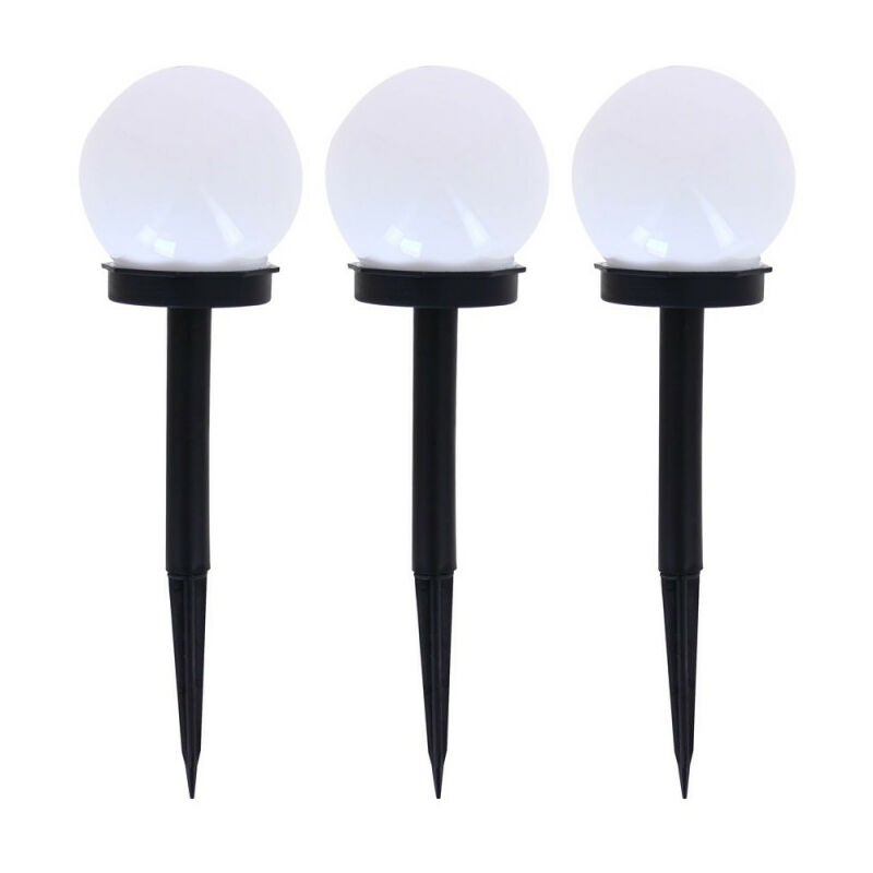 Juego de 3 luces LED solares de señalización, LED RGB, luz multicolor ...